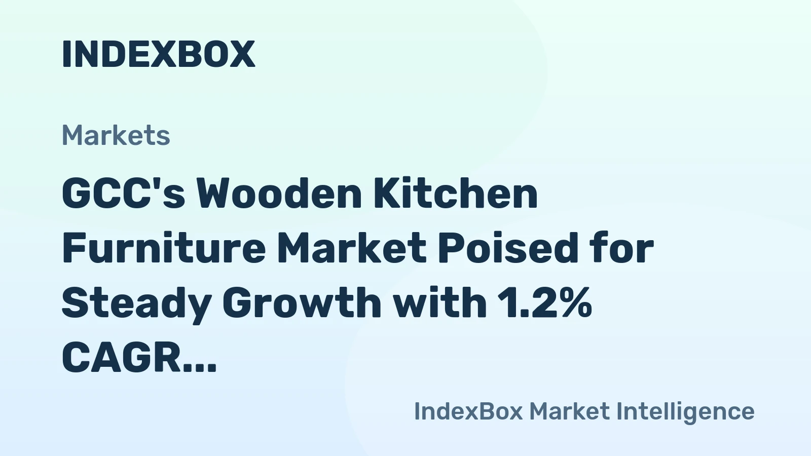 GCC's Wooden Kitchen Furniture Market Poised for Steady Growth with 1.2% CAGR Through 2035