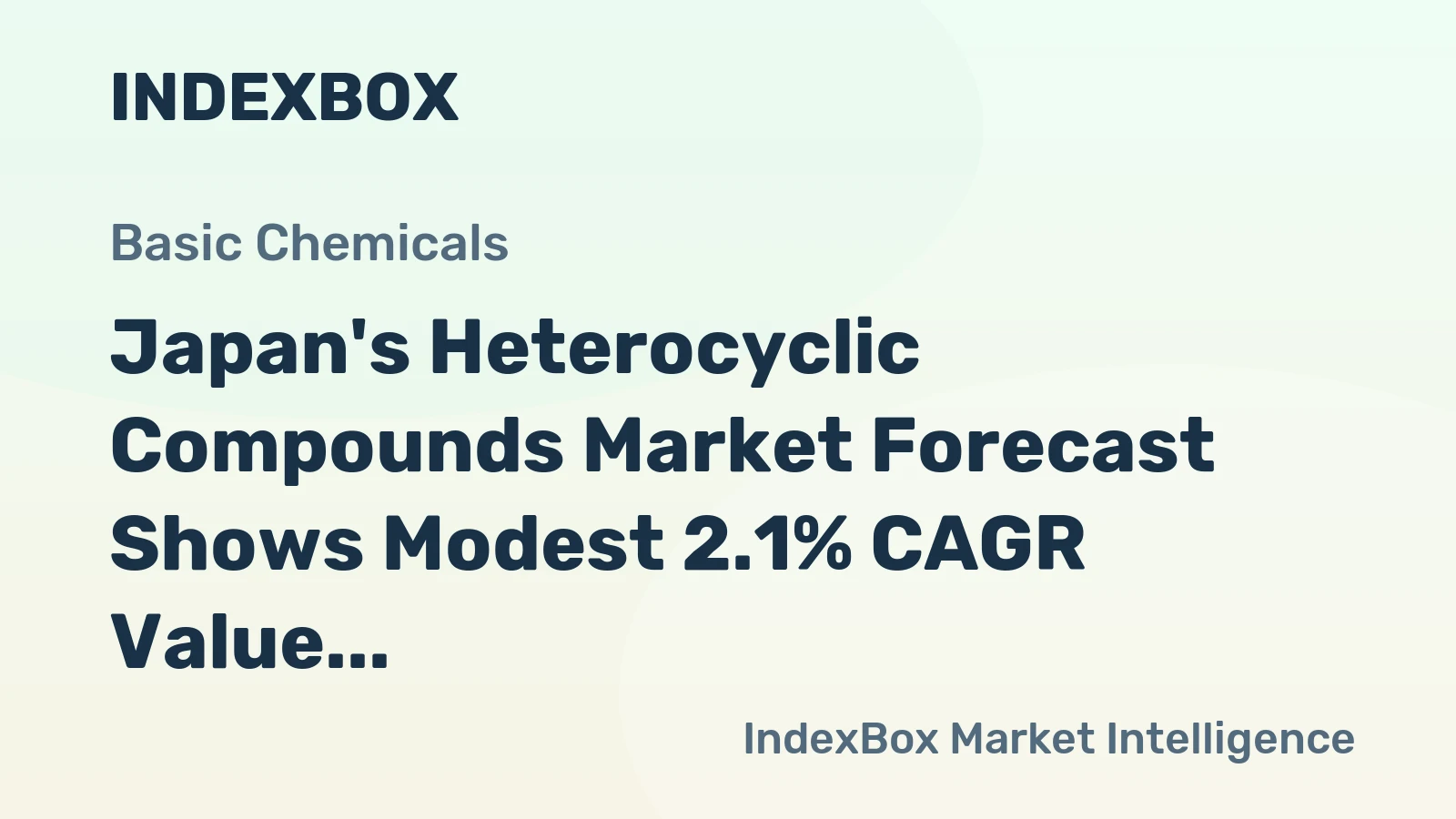 Japan's Heterocyclic Compounds Market Forecast Shows Modest 2.1% CAGR Value Growth Through 2035