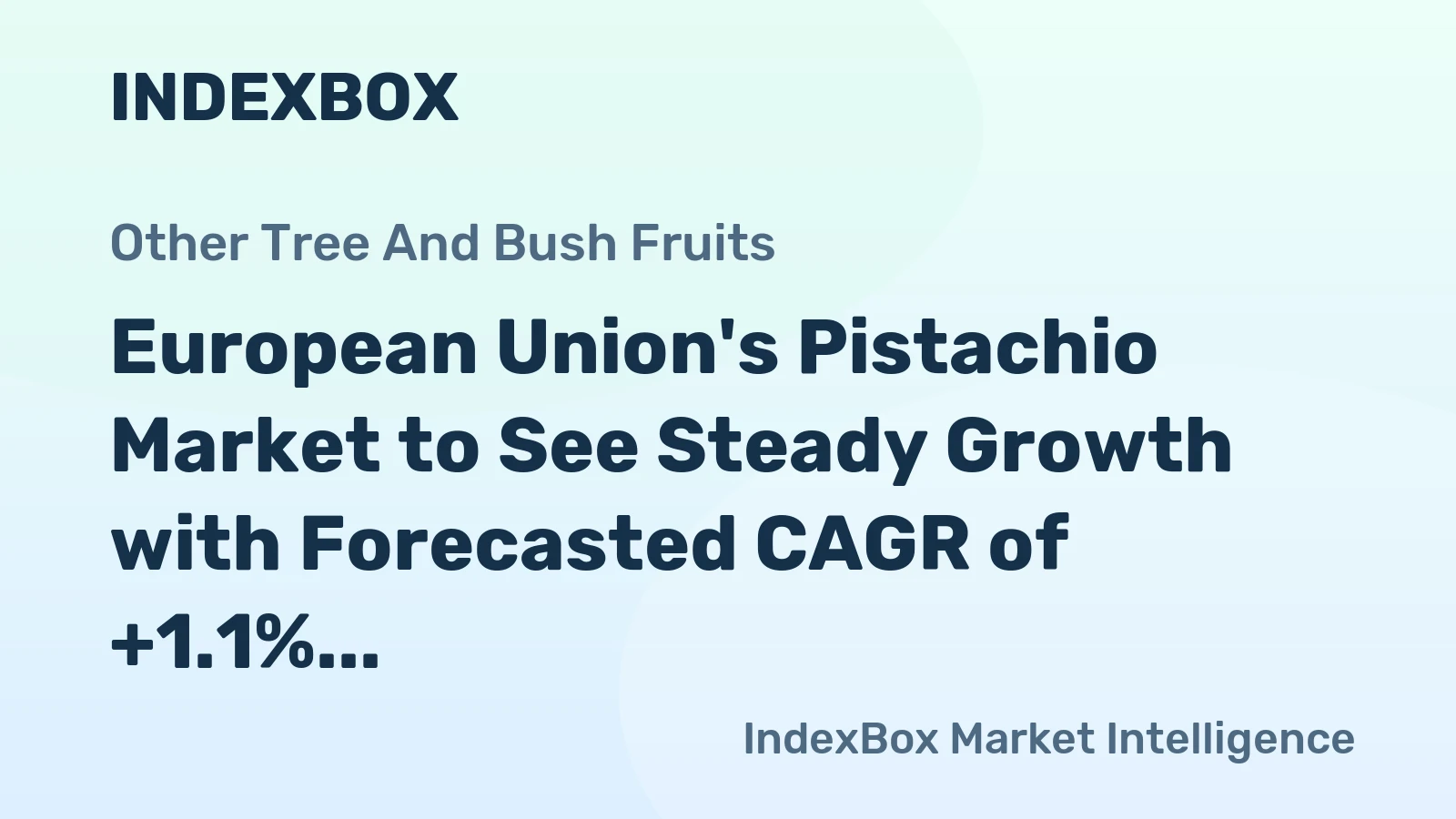 European Union's Pistachio Market to See Steady Growth with Forecasted CAGR of +1.1% from 2024 to 2035