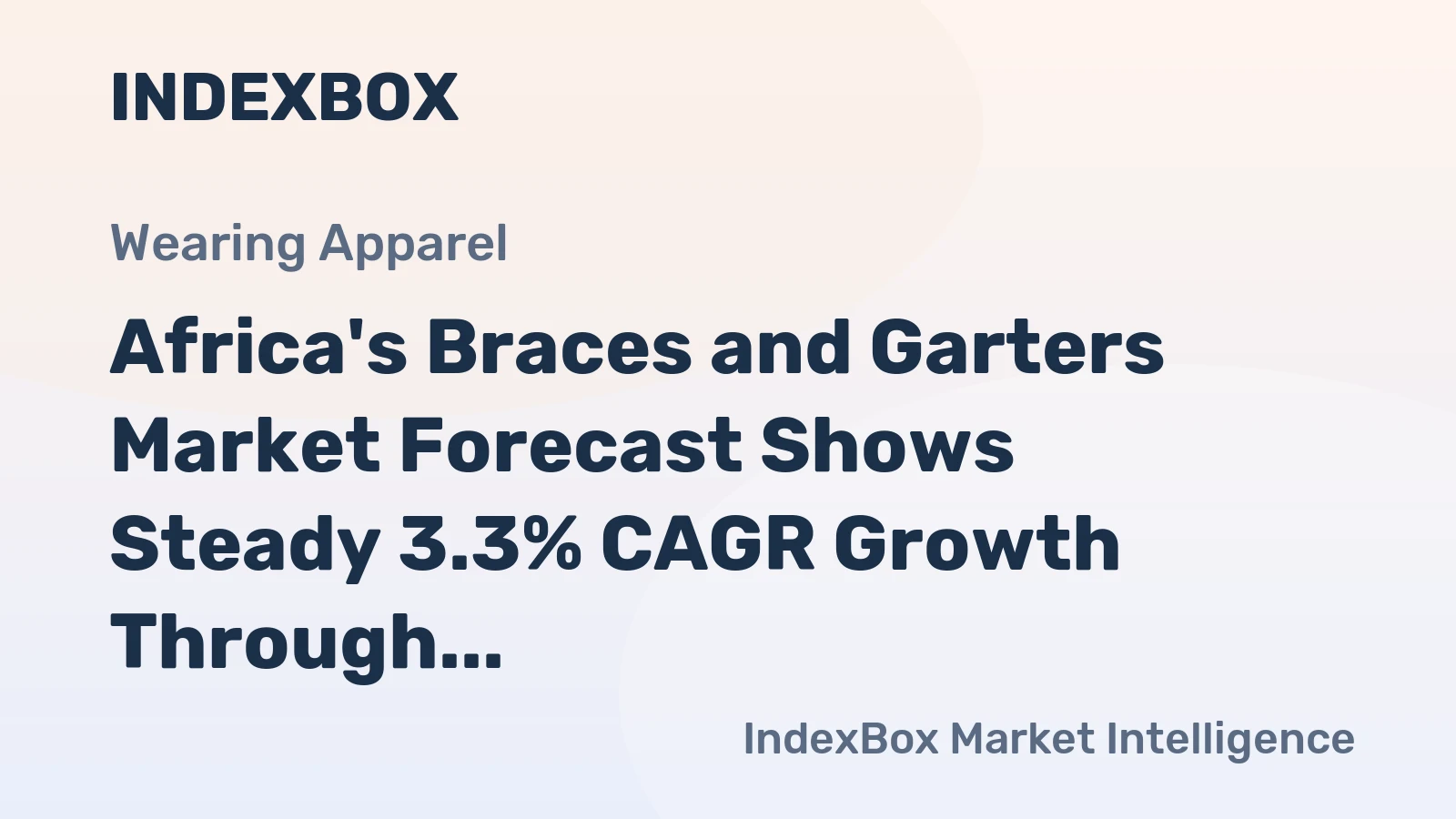 Africa's Braces and Garters Market Forecast Shows Steady 3.3% CAGR Growth Through 2035