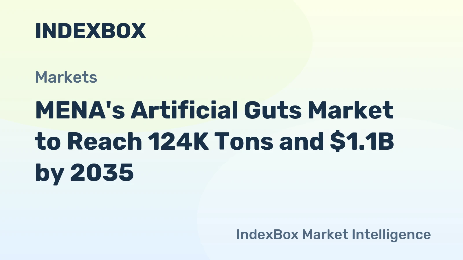 MENA's Artificial Guts Market to Reach 124K Tons and $1.1B by 2035