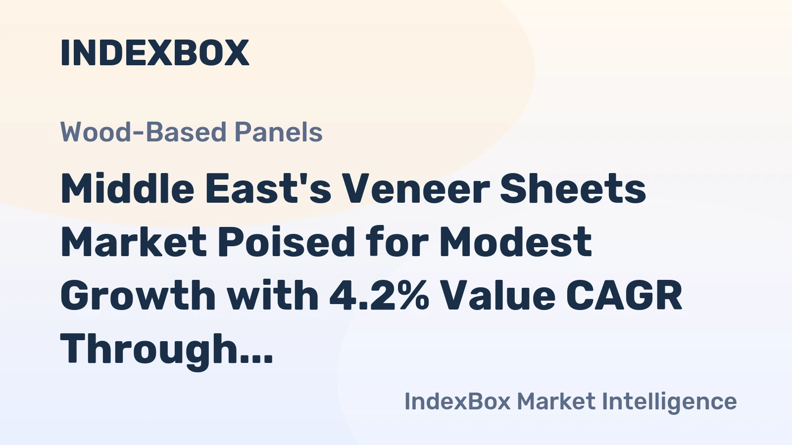 Middle East's Veneer Sheets Market Poised for Modest Growth with 4.2% Value CAGR Through 2035