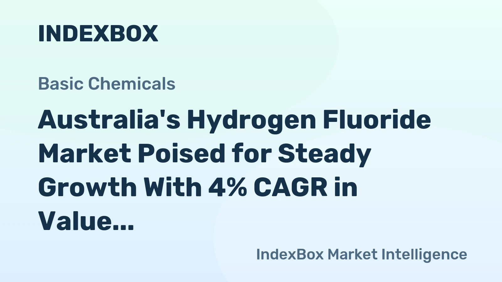 Australia's Hydrogen Fluoride Market Poised for Steady Growth With 4% CAGR in Value Through 2035