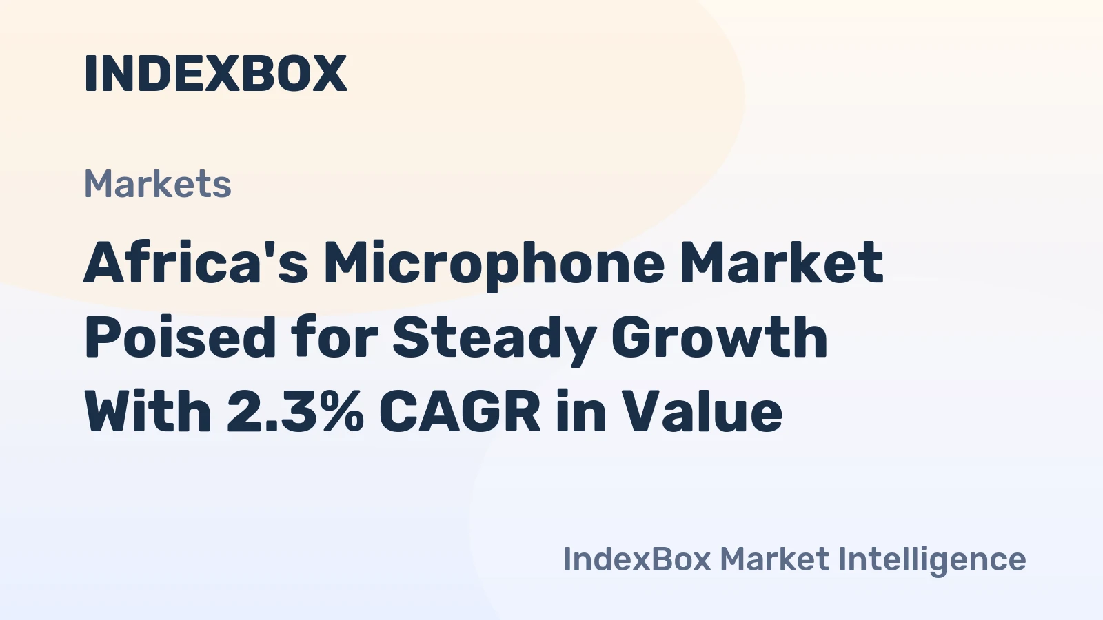 Africa's Microphone Market Poised for Steady Growth With 2.3% CAGR in Value