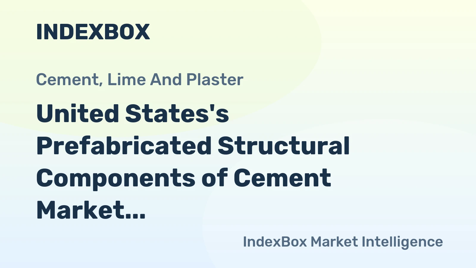 United States's Prefabricated Structural Components of Cement Market to Reach 90M Tons by 2035, Valued at $24.7B