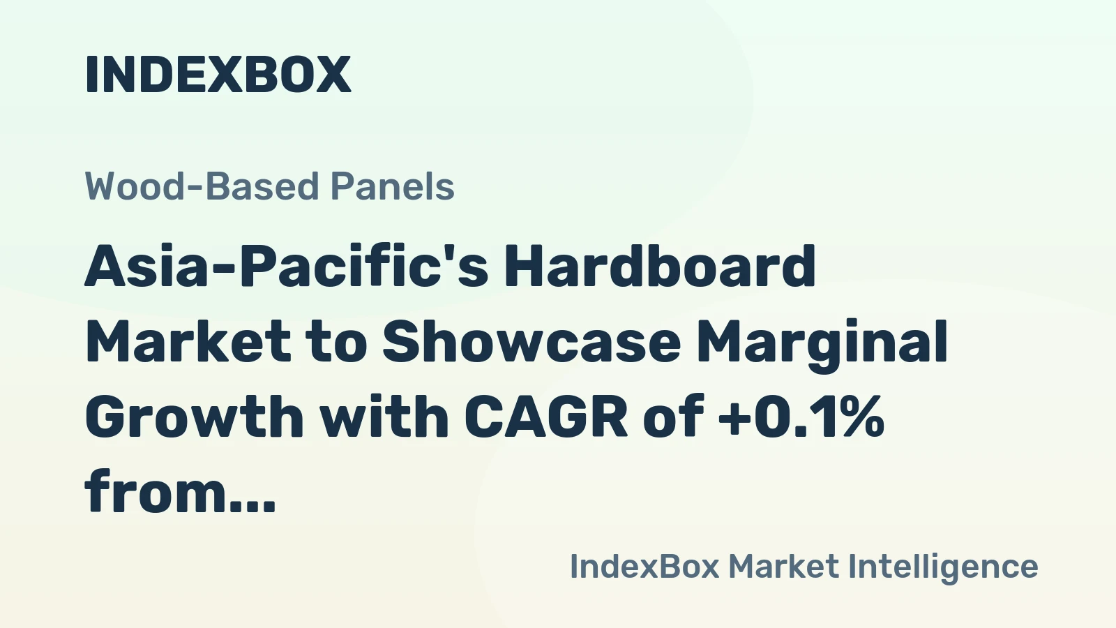 Asia-Pacific's Hardboard Market to Showcase Marginal Growth with CAGR of +0.1% from 2024-2035