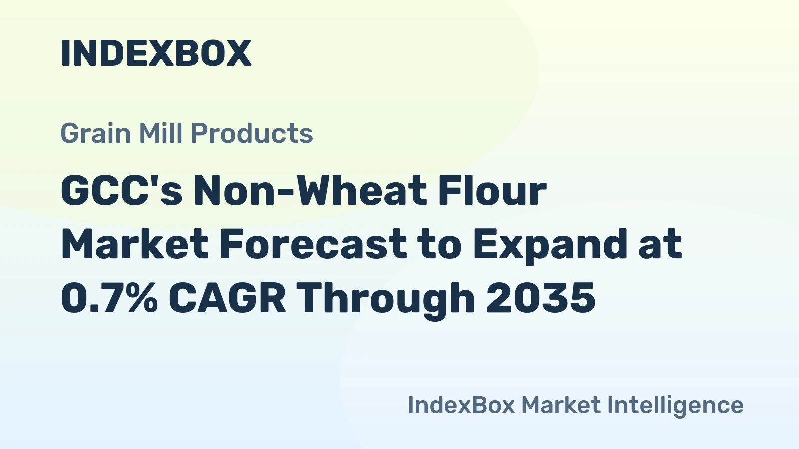 GCC's Non-Wheat Flour Market Forecast to Expand at 0.7% CAGR Through 2035