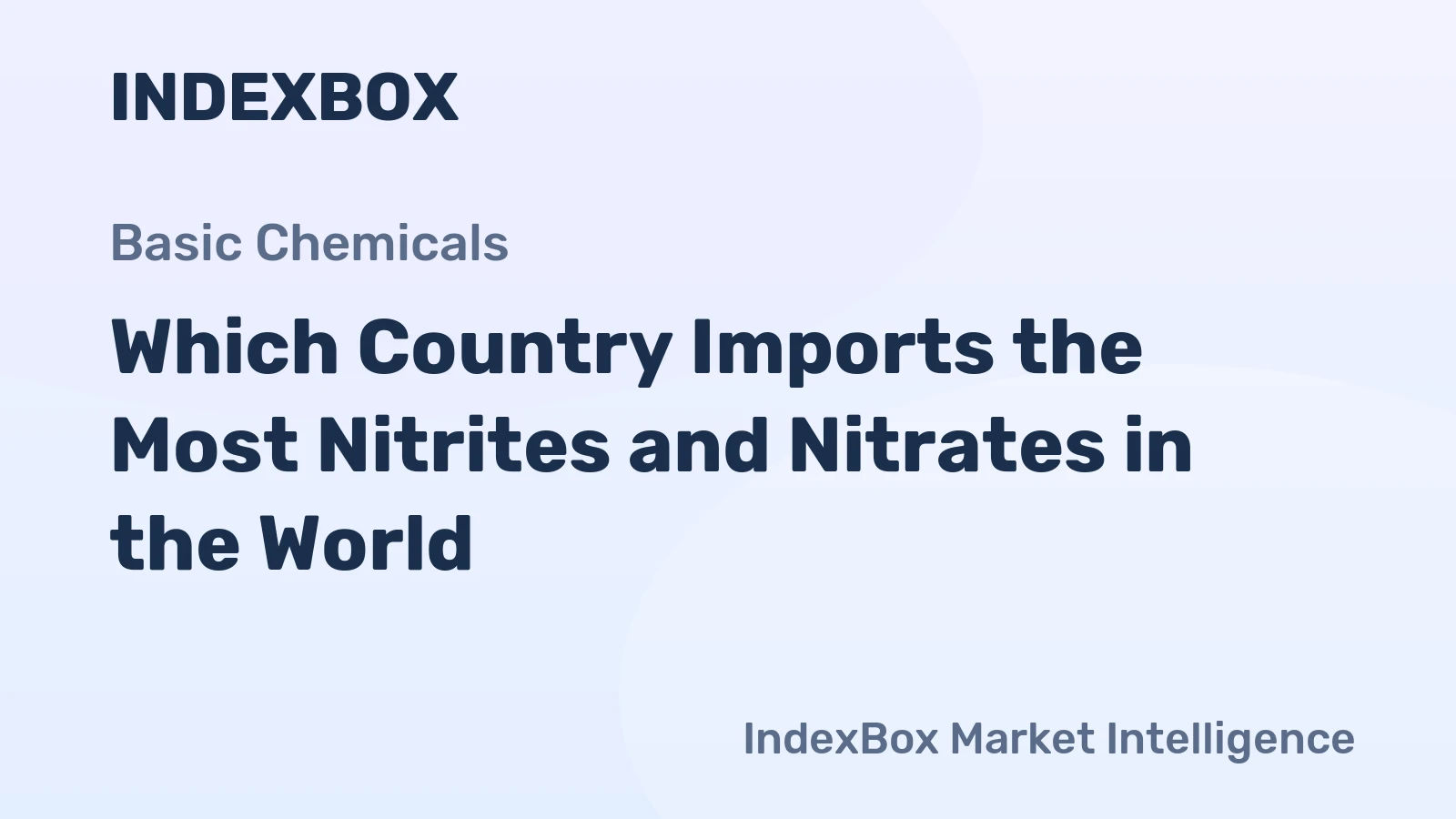 Which Country Imports the Most Nitrites and Nitrates in the World?