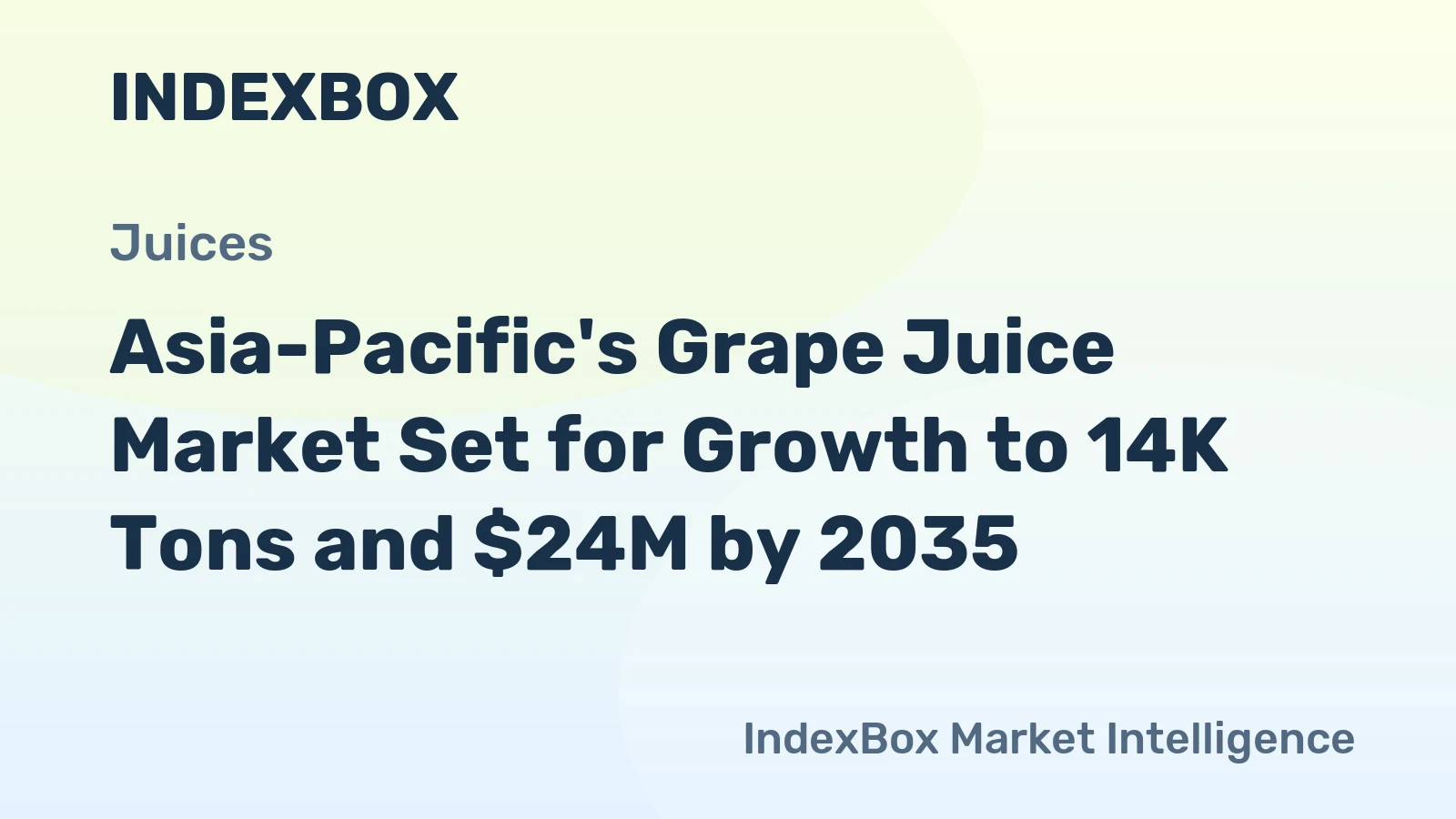 Asia-Pacific's Grape Juice Market Set for Growth to 14K Tons and $24M by 2035