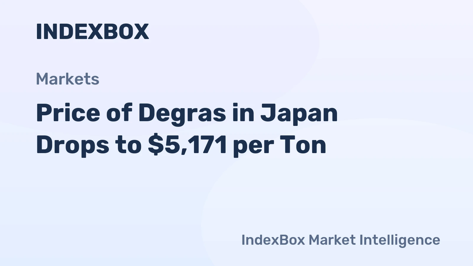 Price of Degras in Japan Drops to $5,171 per Ton