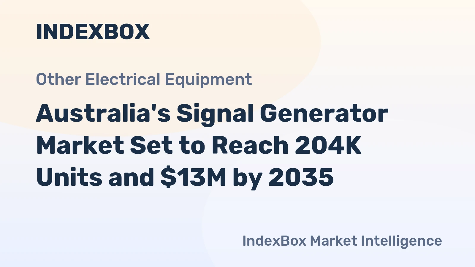 Australia's Signal Generator Market Set to Reach 204K Units and $13M by 2035