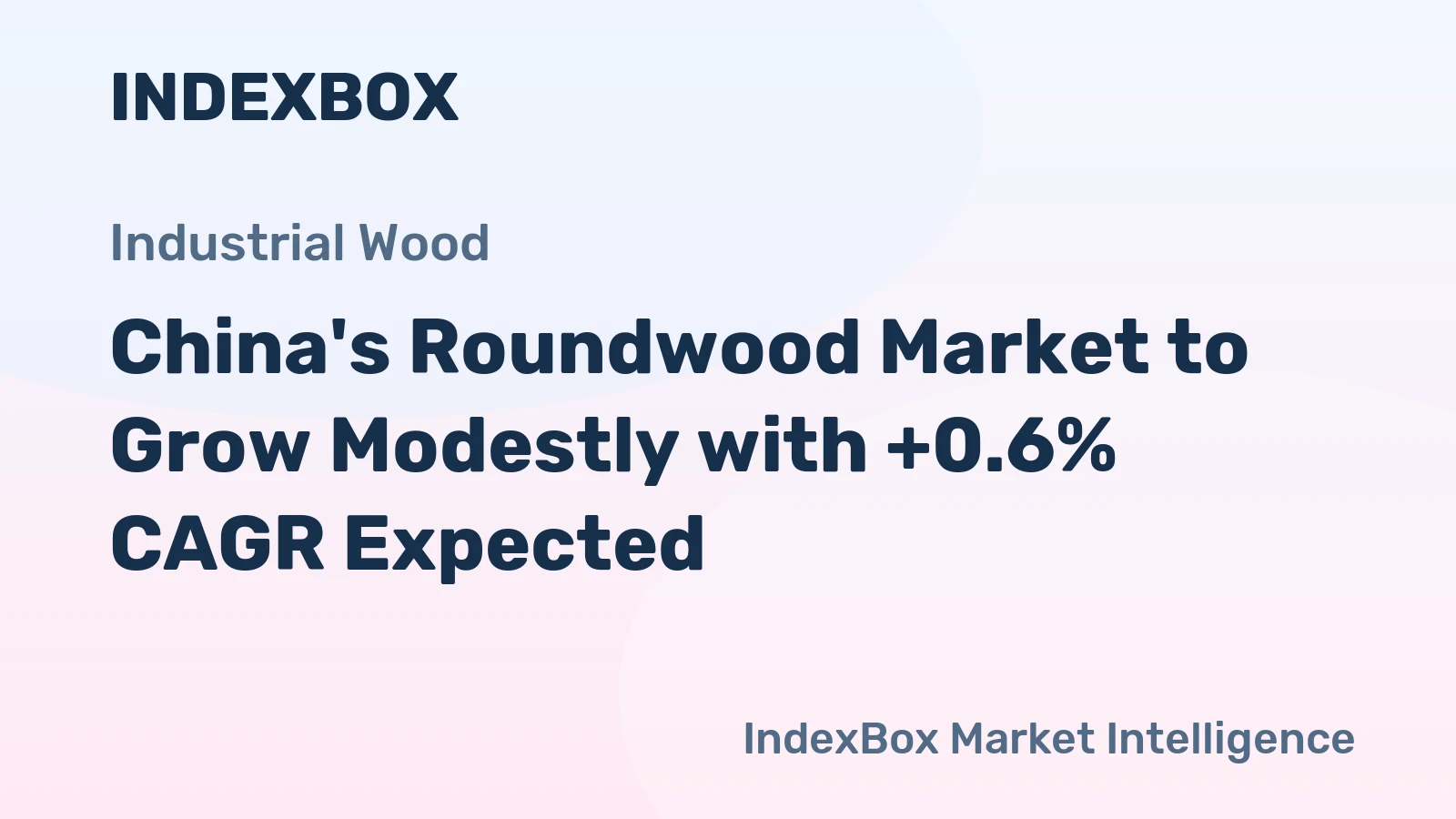 China's Roundwood Market to Grow Modestly with +0.6% CAGR Expected