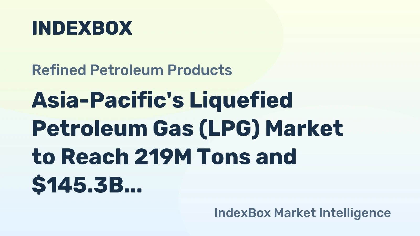 Asia-Pacific's Liquefied Petroleum Gas (LPG) Market to Reach 219M Tons and $145.3B by 2035