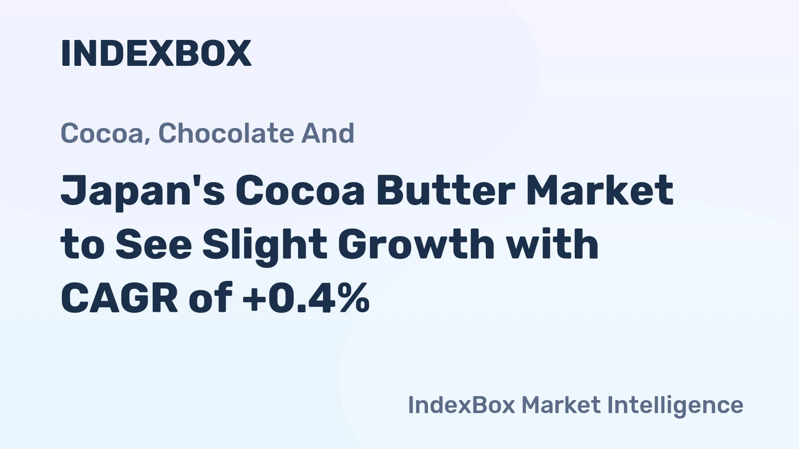 Japan's Cocoa Butter Market to See Slight Growth with CAGR of +0.4%
