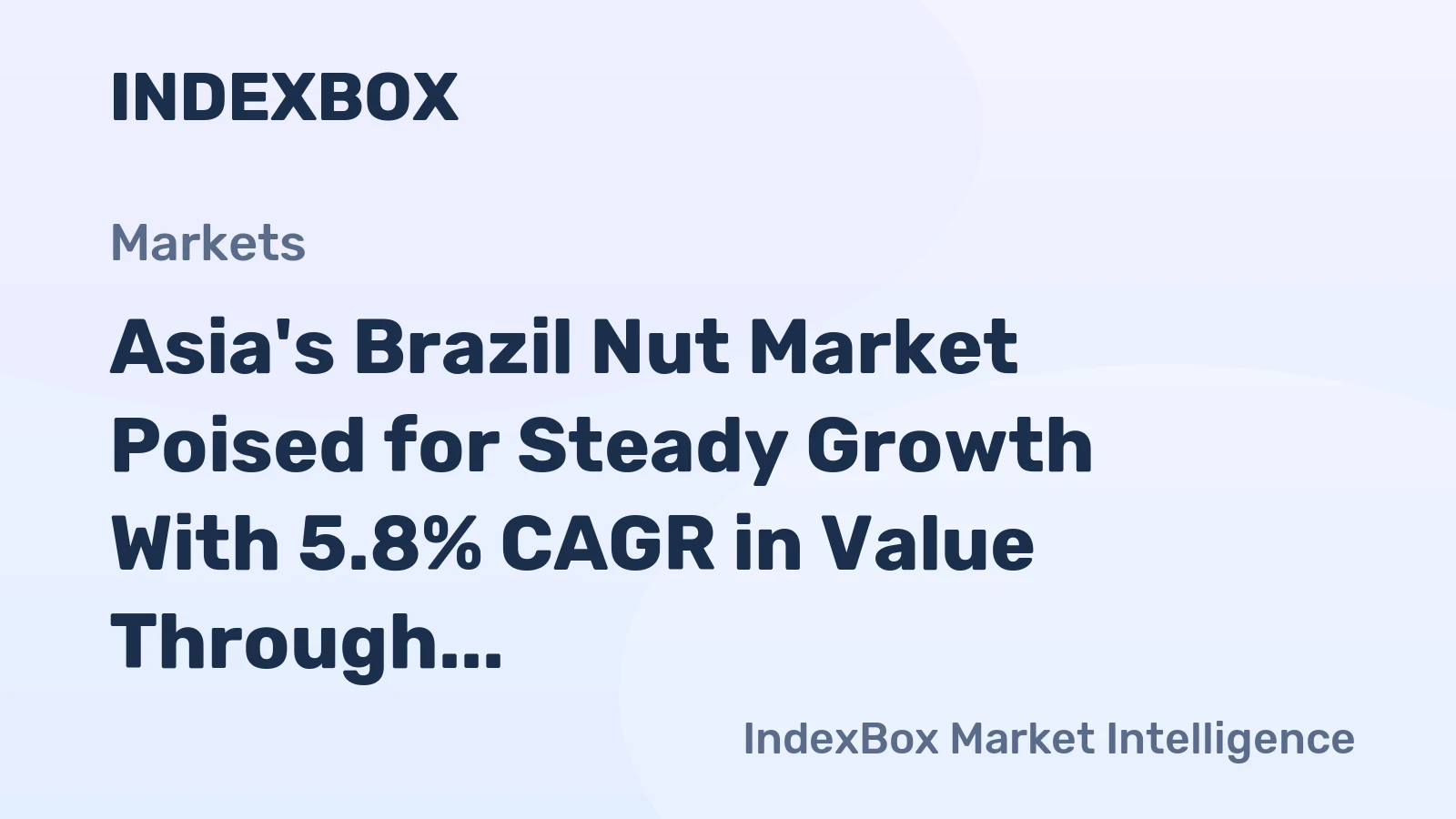 Asia's Brazil Nut Market Poised for Steady Growth With 5.8% CAGR in Value Through 2035