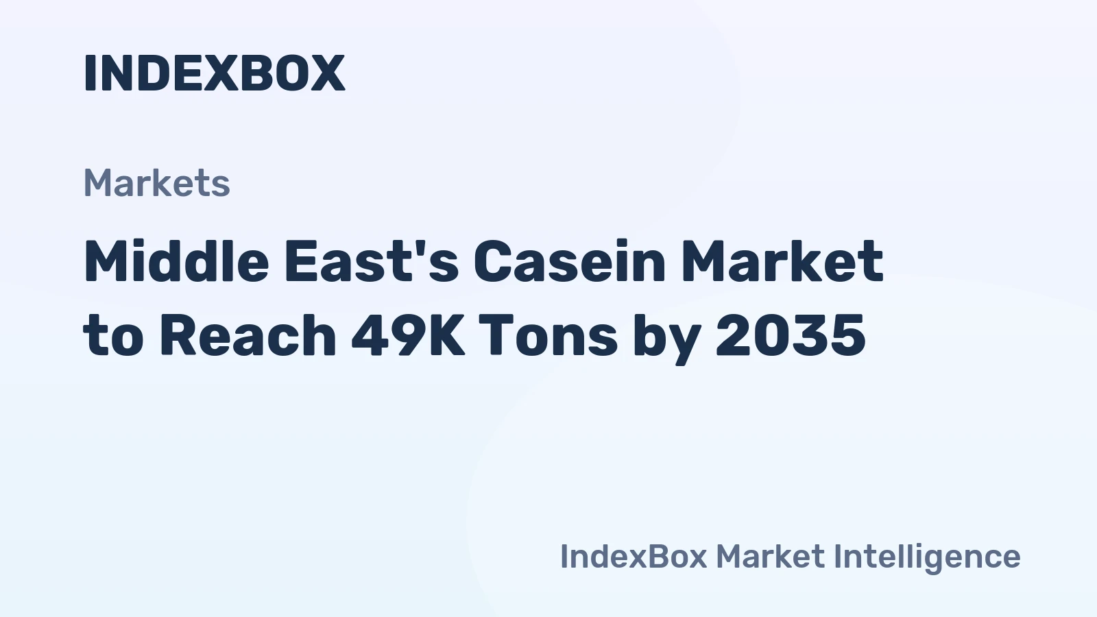 Middle East's Casein Market to Reach 49K Tons by 2035