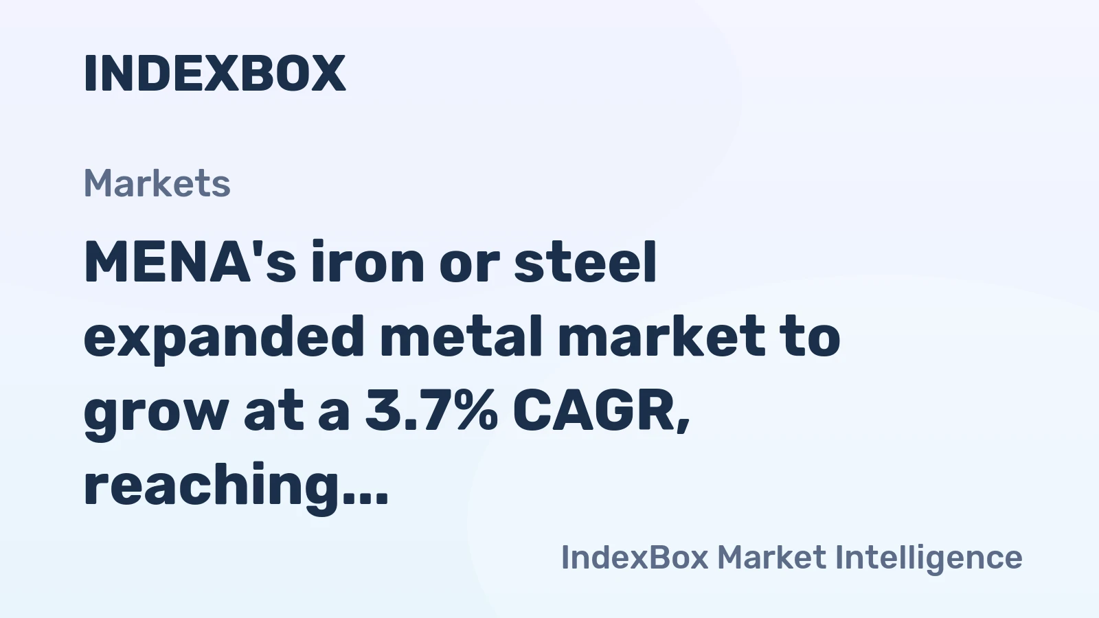 MENA's iron or steel expanded metal market to grow at a 3.7% CAGR, reaching $119M by 2035, driven by sustained demand and an upward consumption trend.