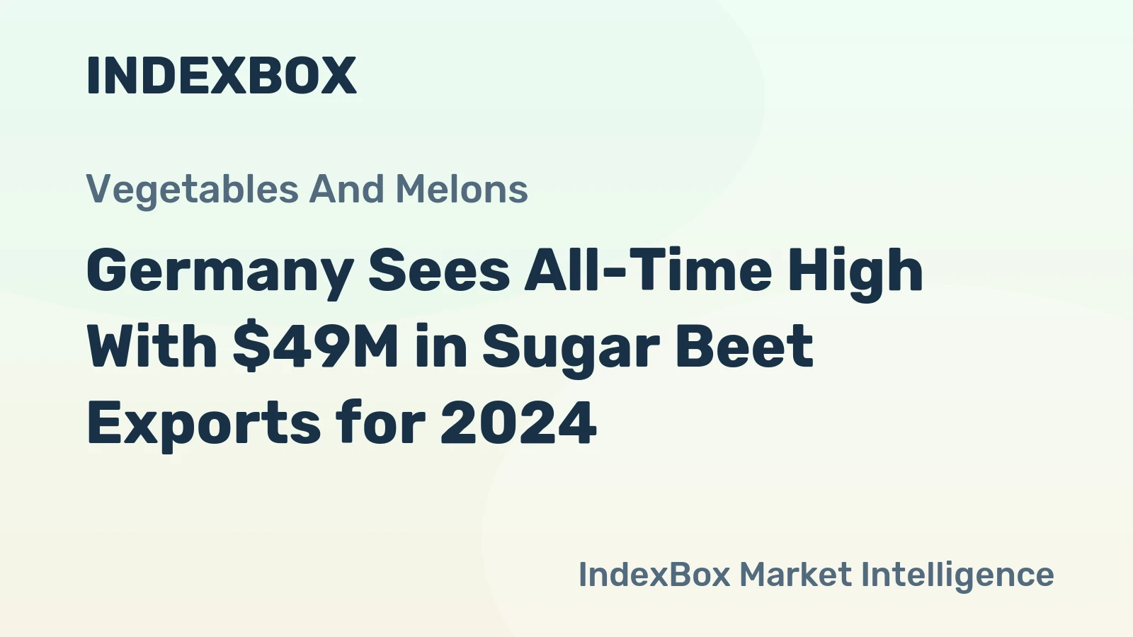 Germany Sees All-Time High With $49M in Sugar Beet Exports for 2024