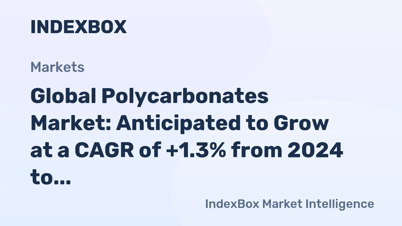 Global Polycarbonates Market: Anticipated to Grow at a CAGR of +1.3% from 2024 to 2035, Reaching 13M Tons