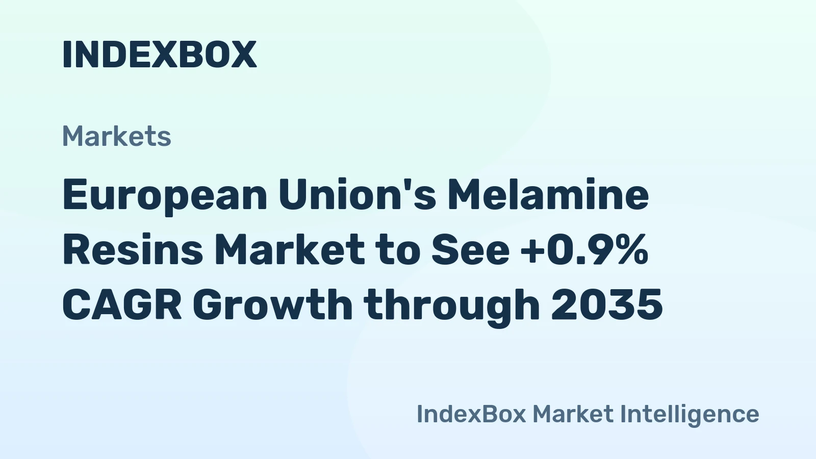 European Union's Melamine Resins Market to See +0.9% CAGR Growth through 2035