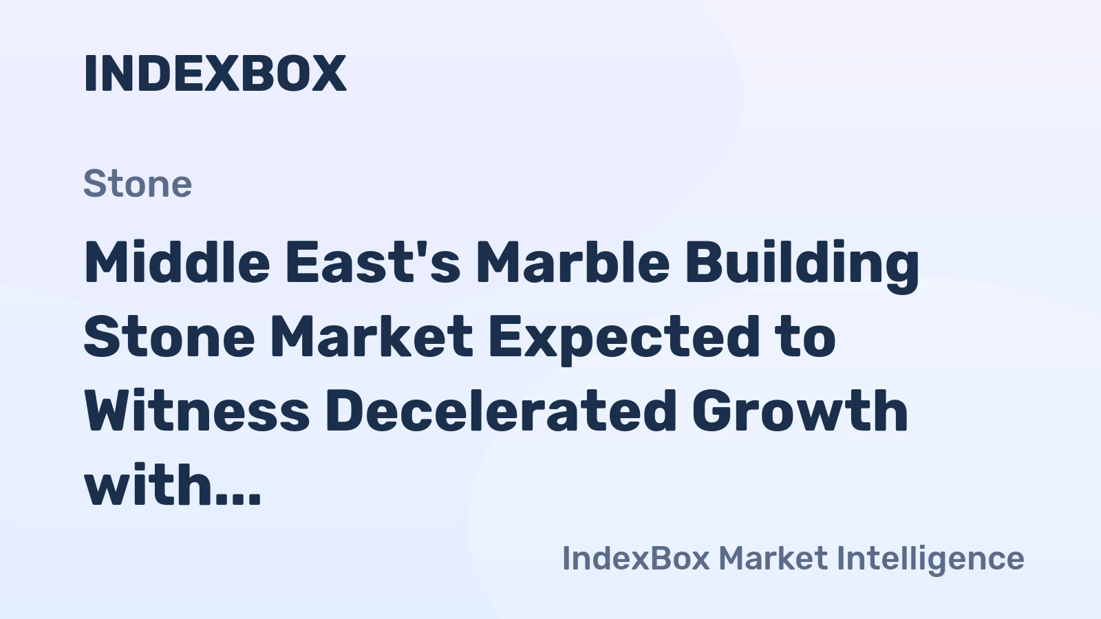 Middle East's Marble Building Stone Market Expected to Witness Decelerated Growth with 4.0% CAGR by 2035