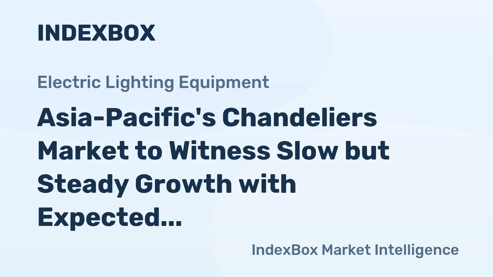 Asia-Pacific's Chandeliers Market to Witness Slow but Steady Growth with Expected CAGR of +1.8% from 2024-2035