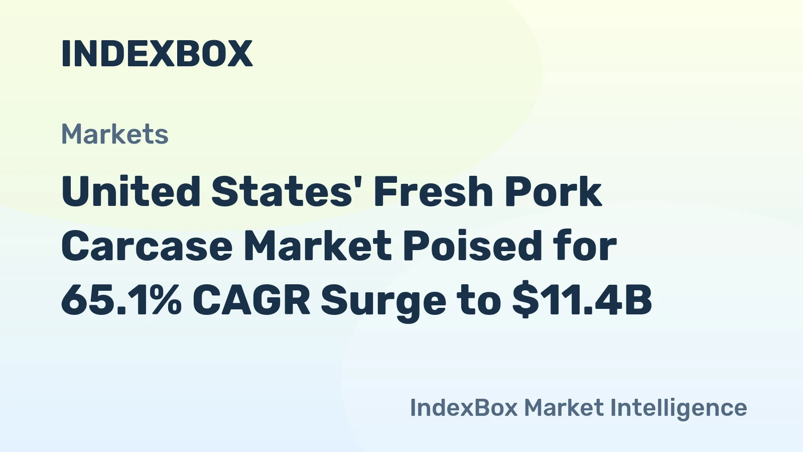 United States' Fresh Pork Carcase Market Poised for 65.1% CAGR Surge to $11.4B