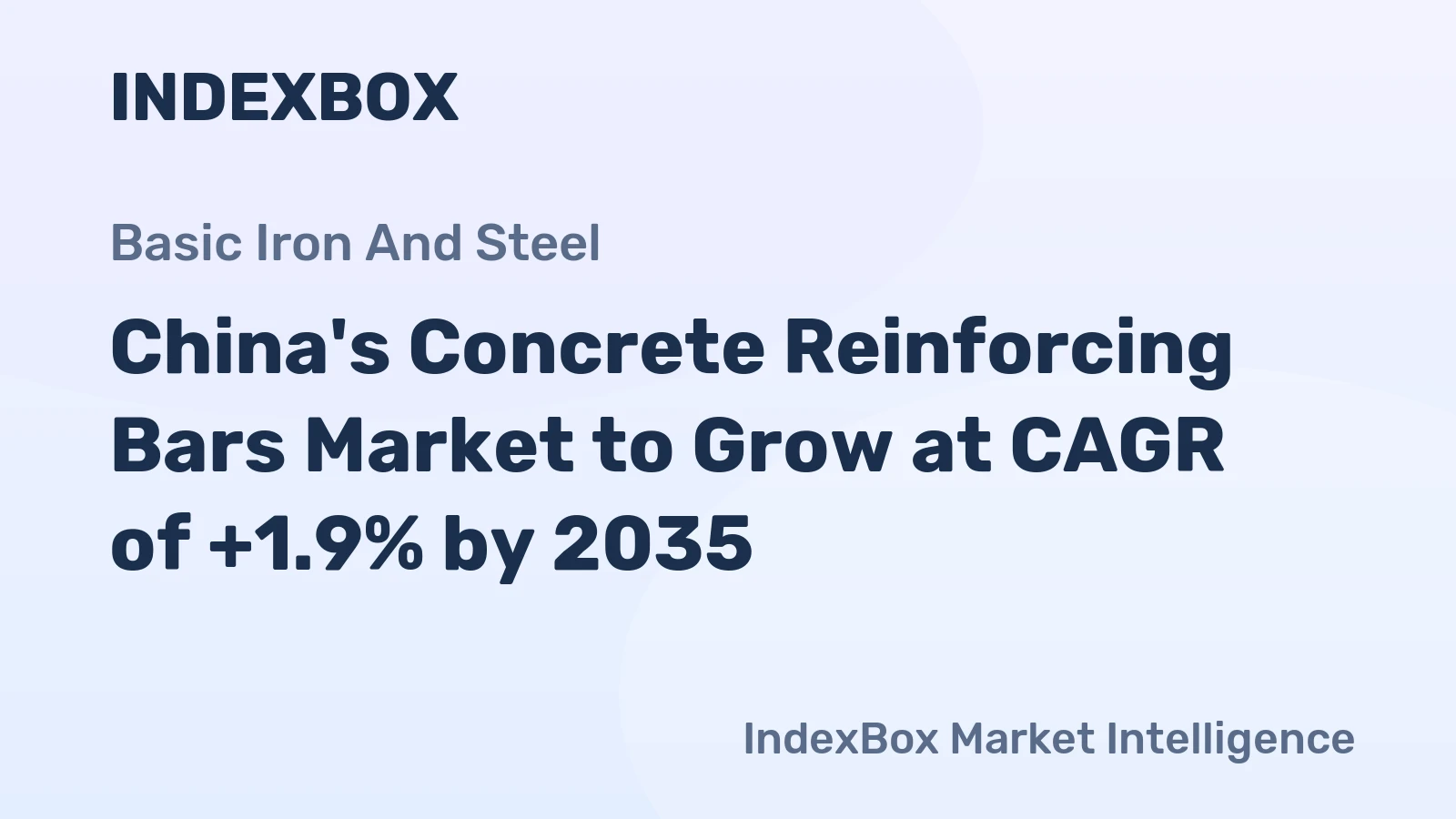 China's Concrete Reinforcing Bars Market to Grow at CAGR of +1.9% by 2035