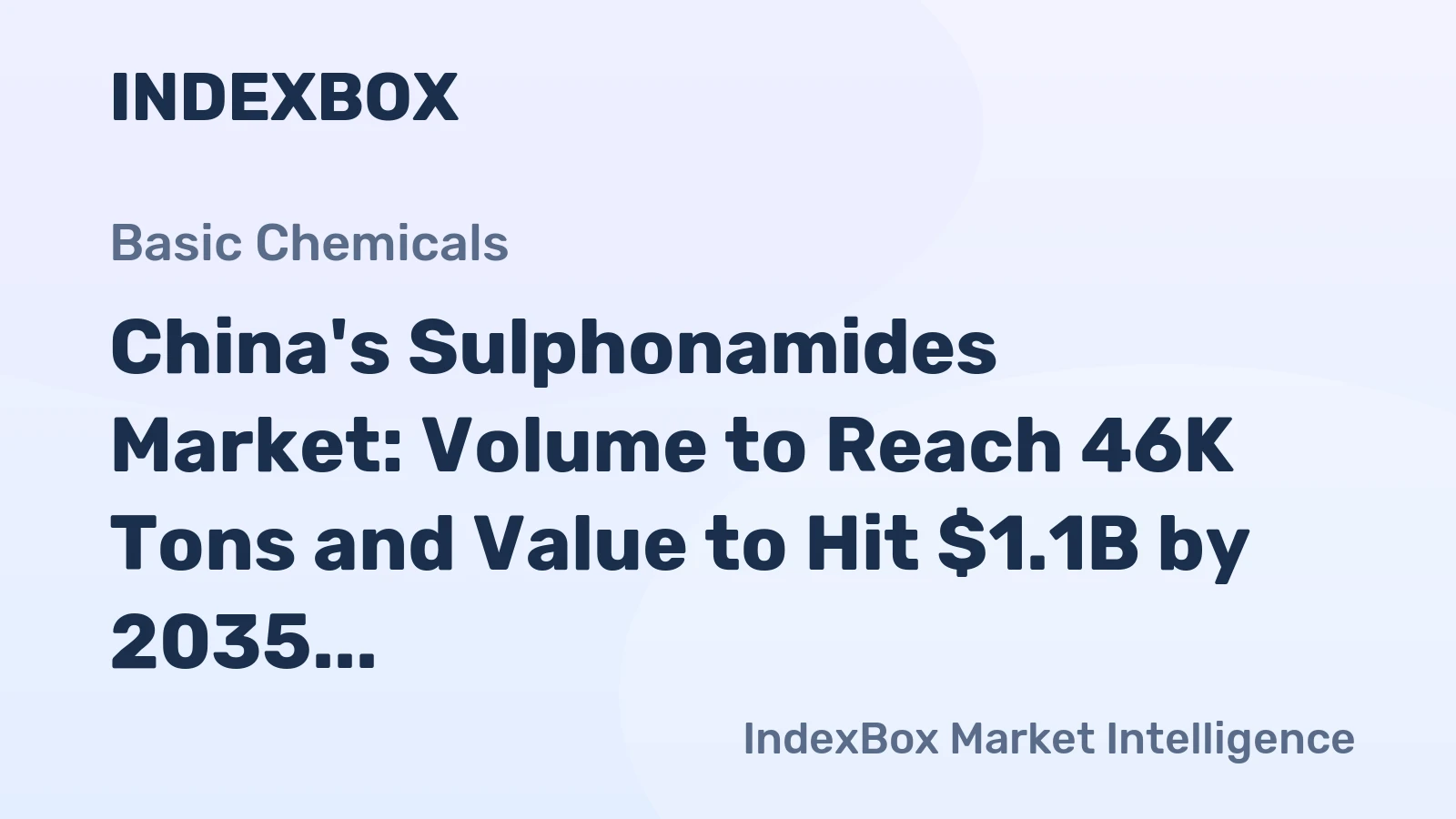 China's Sulphonamides Market: Volume to Reach 46K Tons and Value to Hit $1.1B by 2035