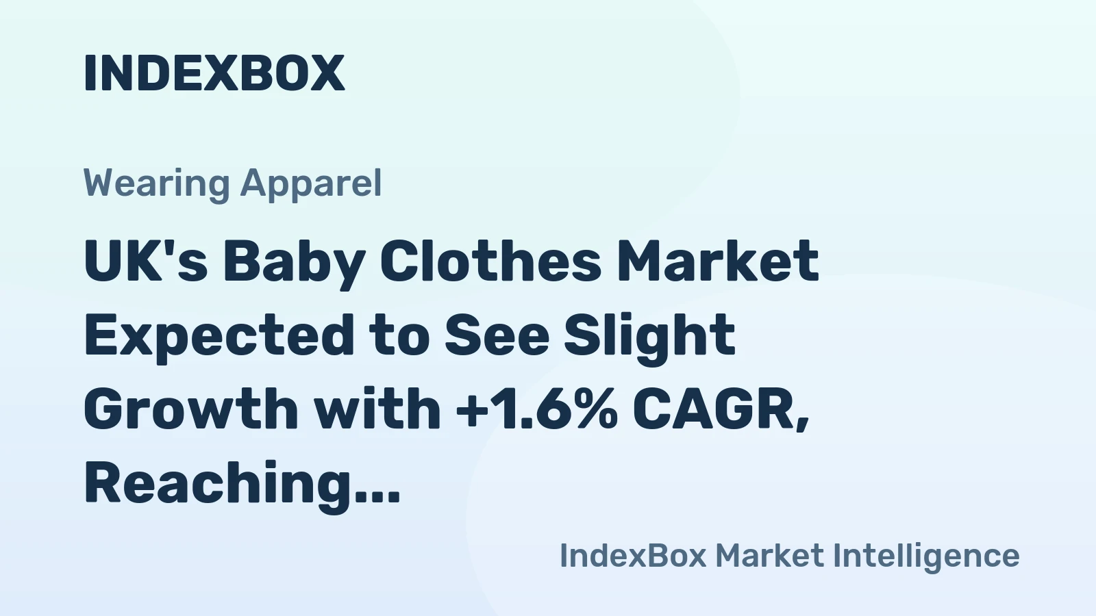 UK's Baby Clothes Market Expected to See Slight Growth with +1.6% CAGR, Reaching 3.9K Tons by 2035