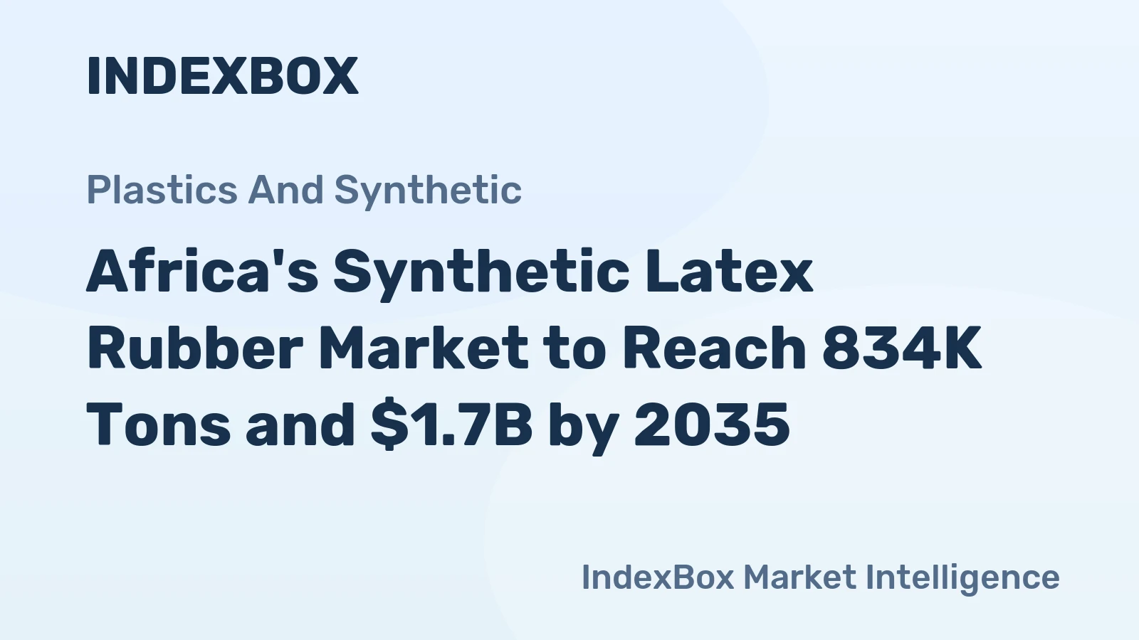 Africa's Synthetic Latex Rubber Market to Reach 834K Tons and $1.7B by 2035