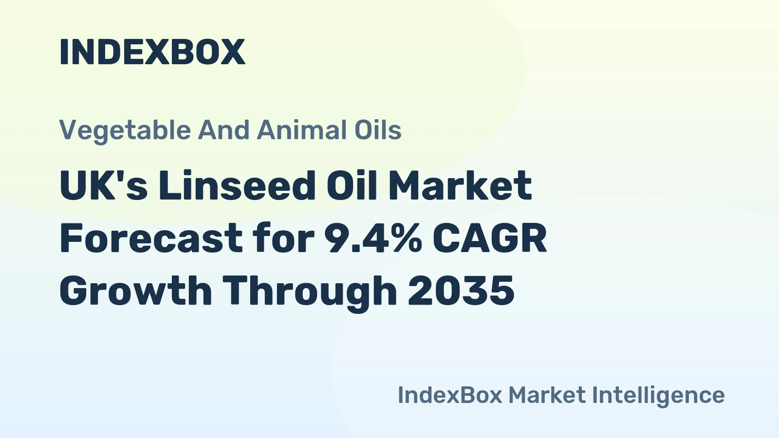 UK's Linseed Oil Market Forecast for 9.4% CAGR Growth Through 2035