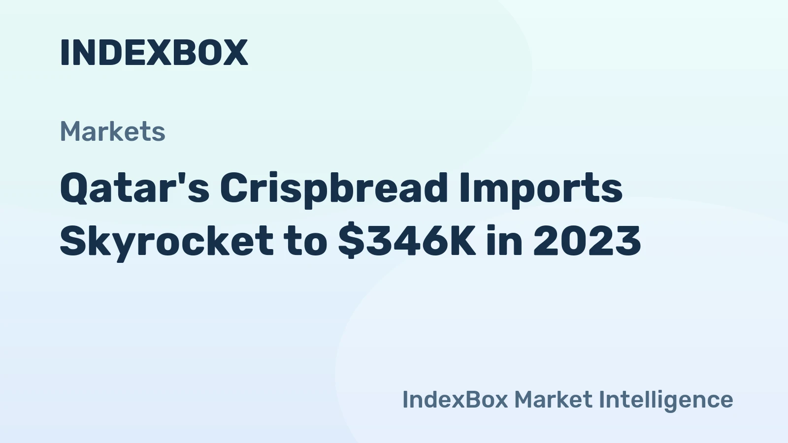 Qatar's Crispbread Imports Skyrocket to $346K in 2023