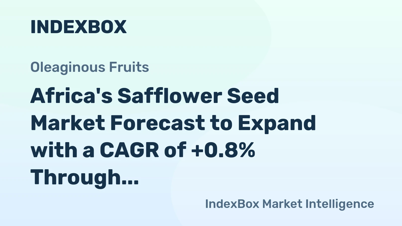 Africa's Safflower Seed Market Forecast to Expand with a CAGR of +0.8% Through 2035