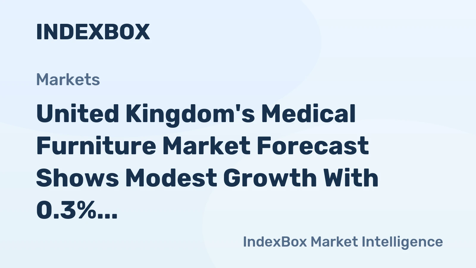 United Kingdom's Medical Furniture Market Forecast Shows Modest Growth With 0.3% CAGR Through 2035