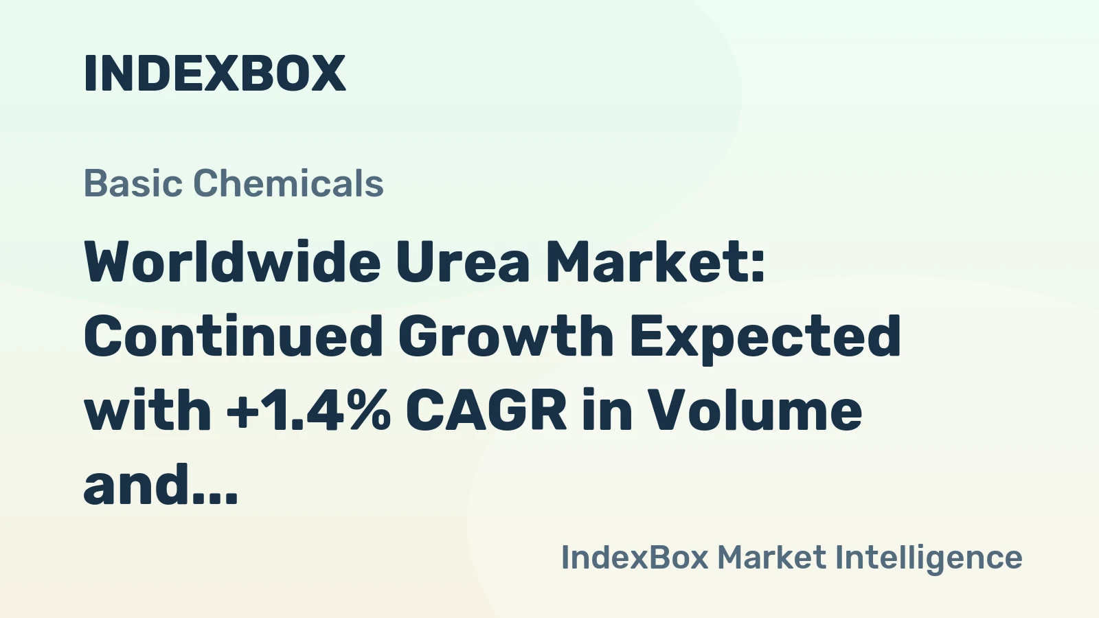 Worldwide Urea Market: Continued Growth Expected with +1.4% CAGR in Volume and +2.9% CAGR in Value from 2024 to 2035