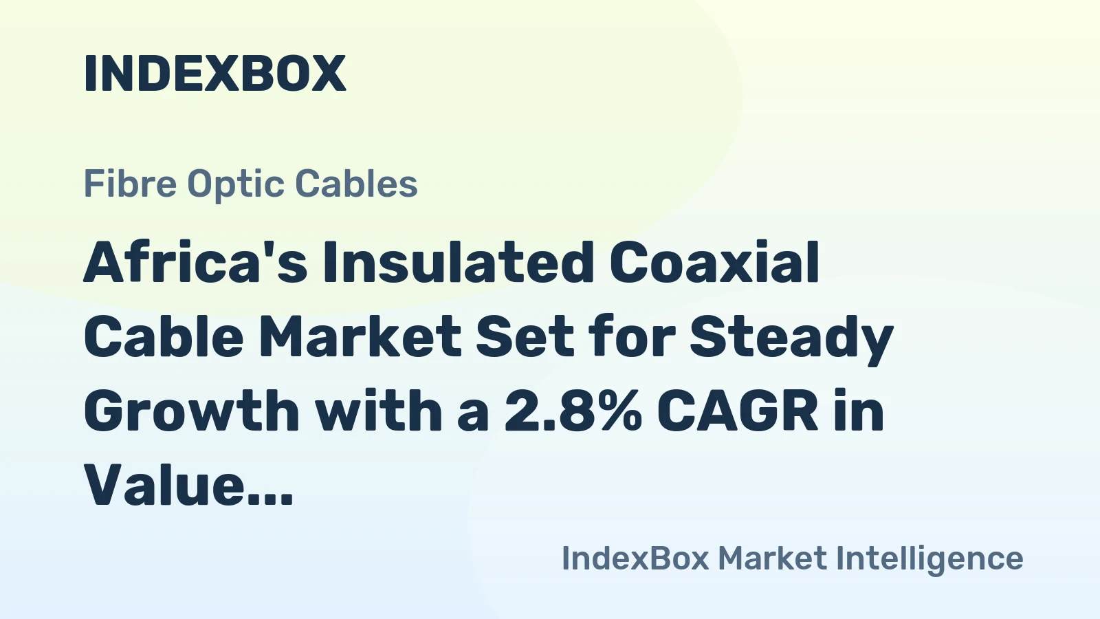 Africa's Insulated Coaxial Cable Market Set for Steady Growth with a 2.8% CAGR in Value