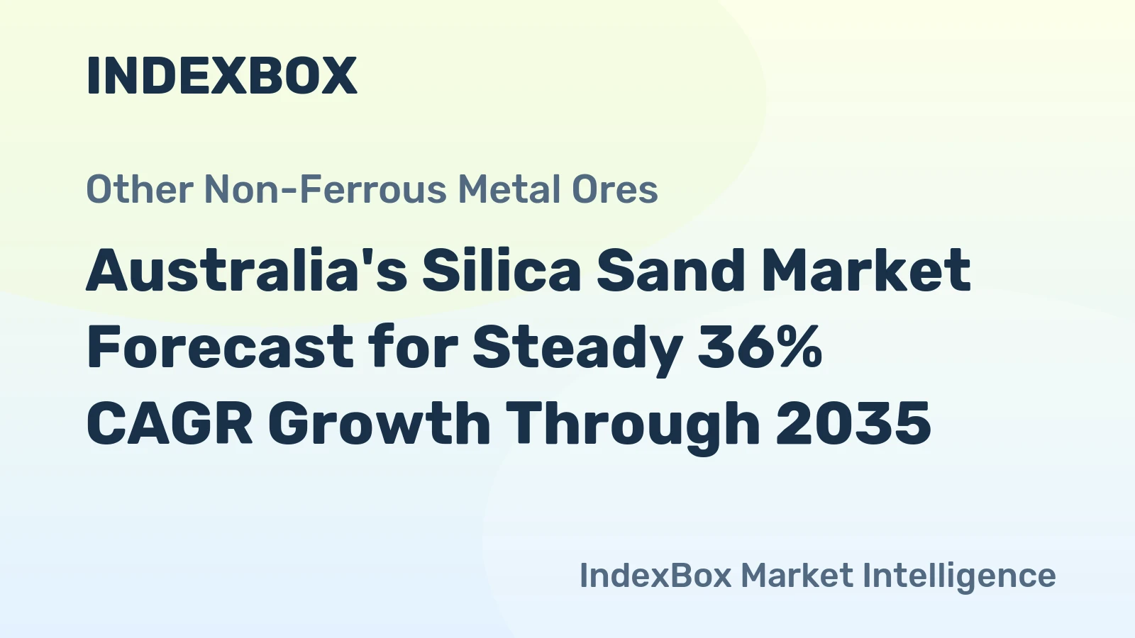 Australia's Silica Sand Market Forecast for Steady 36% CAGR Growth Through 2035