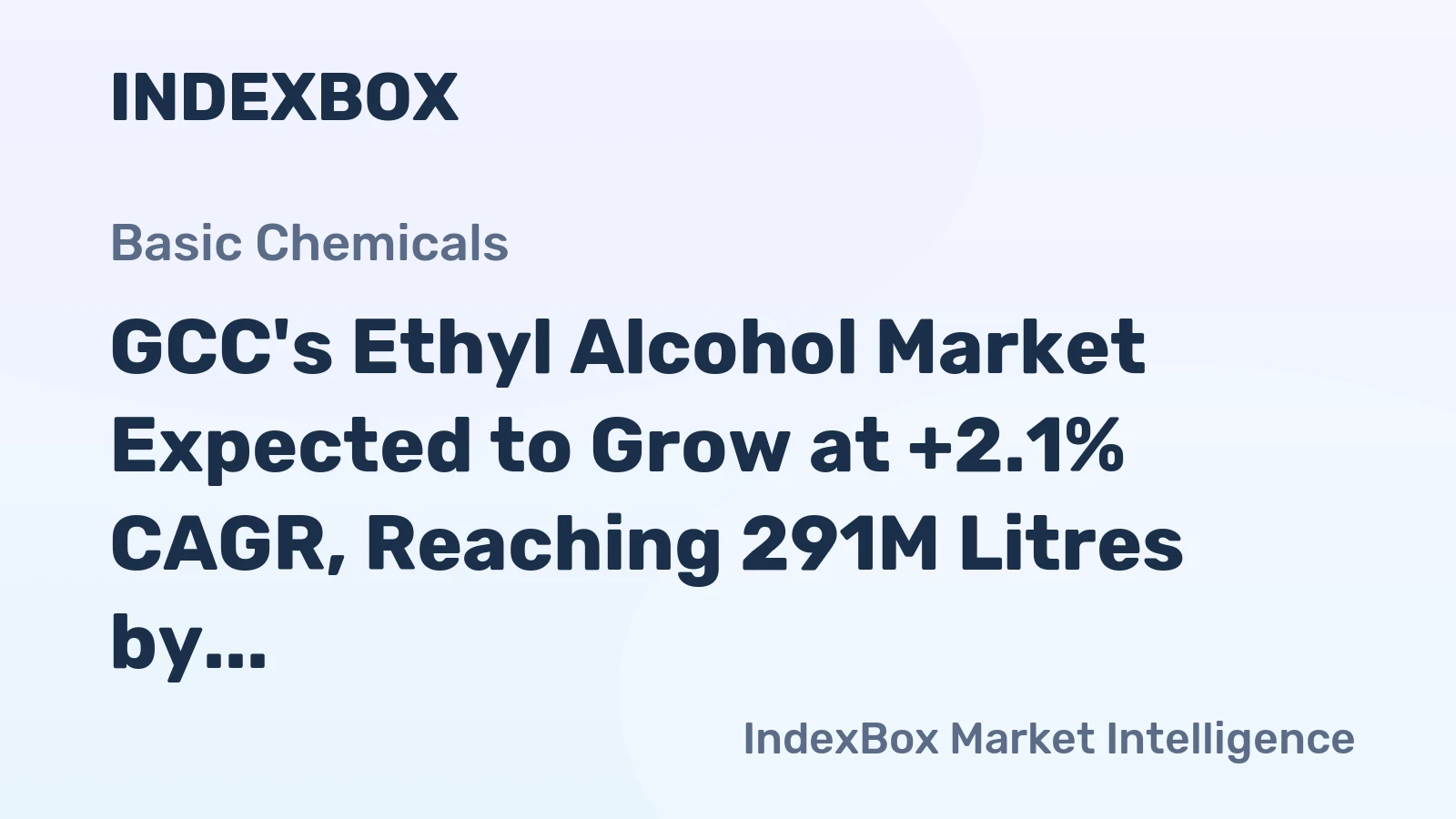 GCC's Ethyl Alcohol Market Expected to Grow at +2.1% CAGR, Reaching 291M Litres by 2035