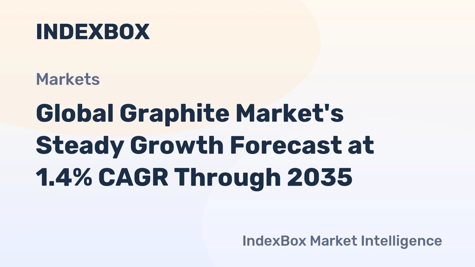 Global Graphite Market's Steady Growth Forecast at 1.4% CAGR Through 2035
