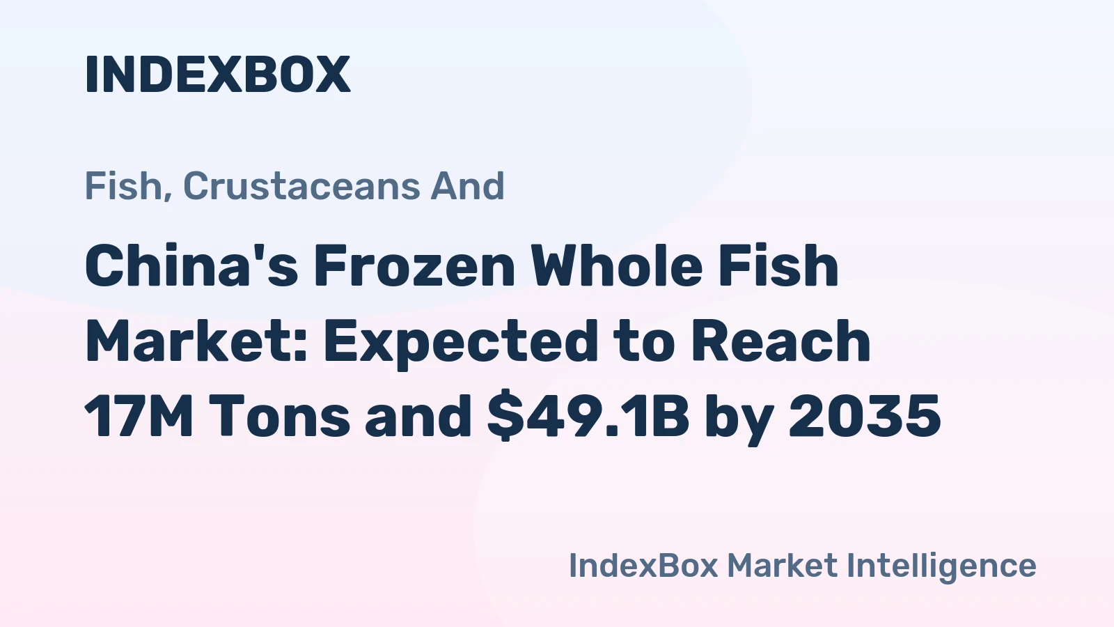 China's Frozen Whole Fish Market: Expected to Reach 17M Tons and $49.1B by 2035