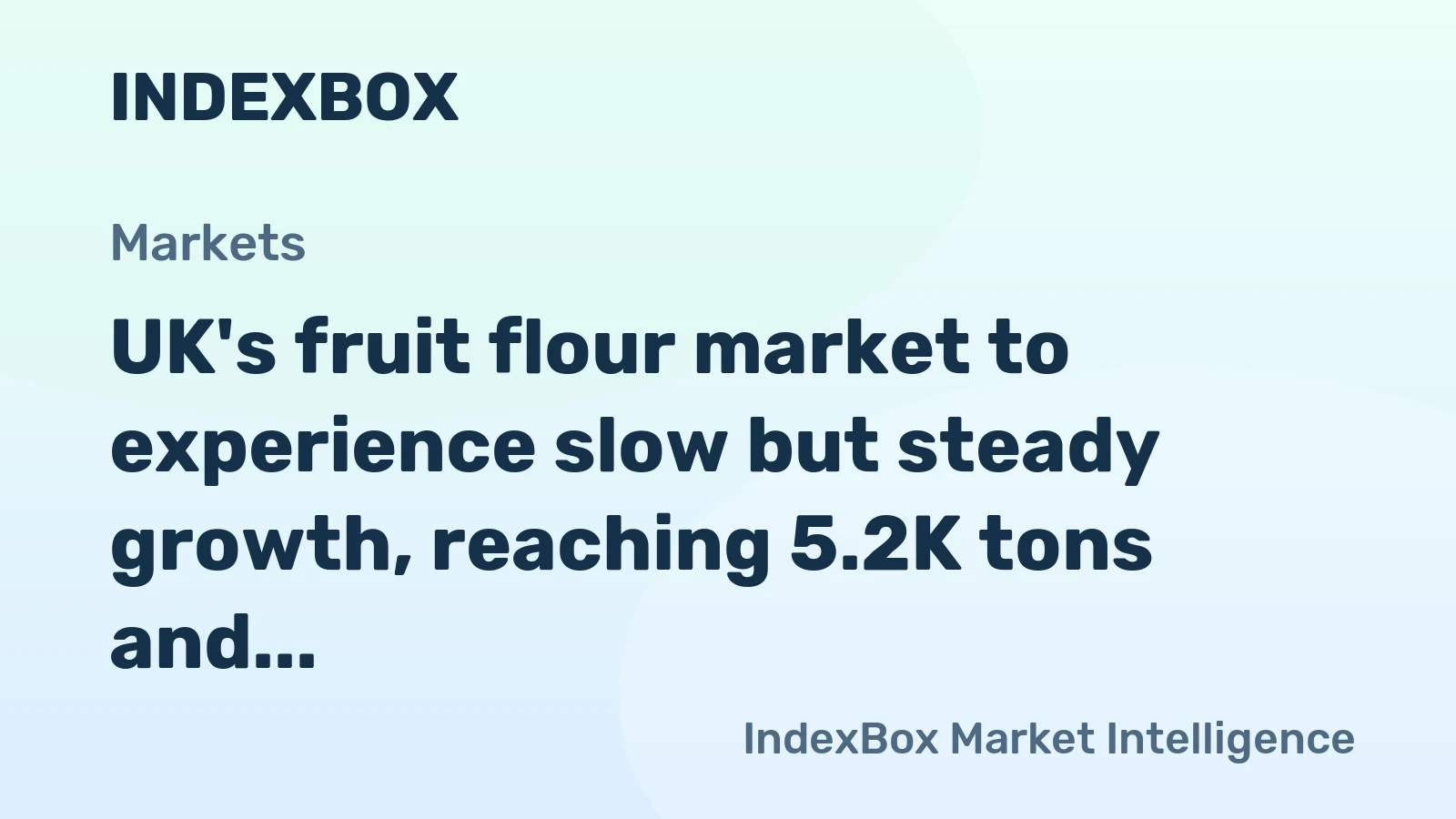 UK's fruit flour market to experience slow but steady growth, reaching 5.2K tons and $27M by 2035.