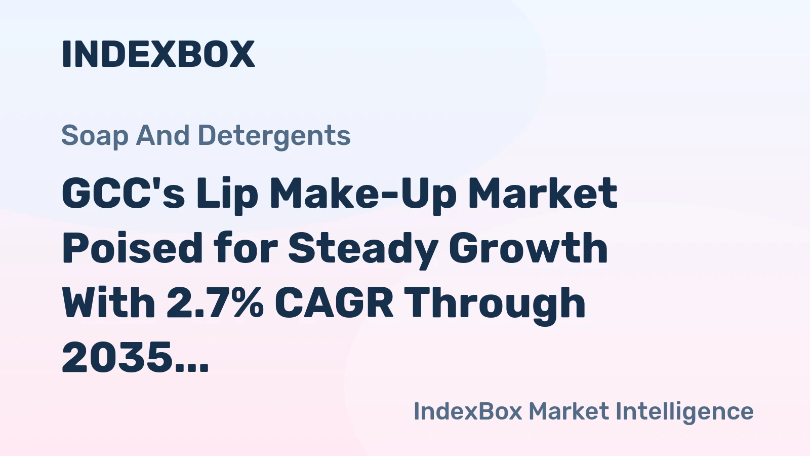GCC's Lip Make-Up Market Poised for Steady Growth With 2.7% CAGR Through 2035