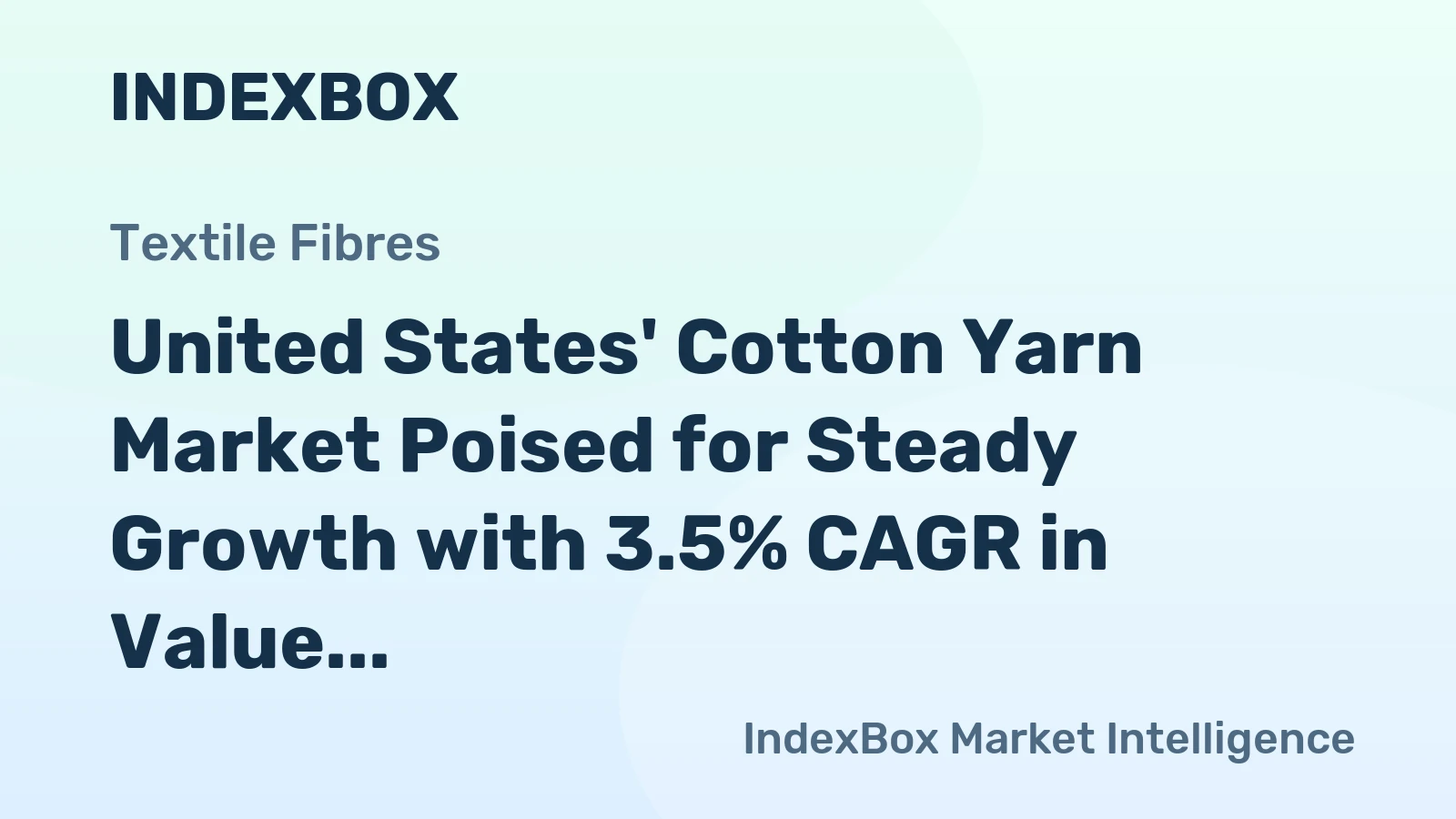 United States' Cotton Yarn Market Poised for Steady Growth with 3.5% CAGR in Value Through 2035