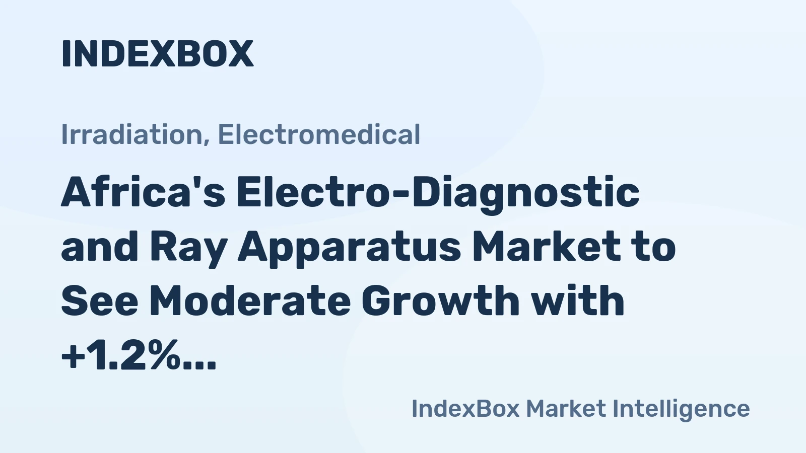 Africa's Electro-Diagnostic and Ray Apparatus Market to See Moderate Growth with +1.2% CAGR from 2024-2035