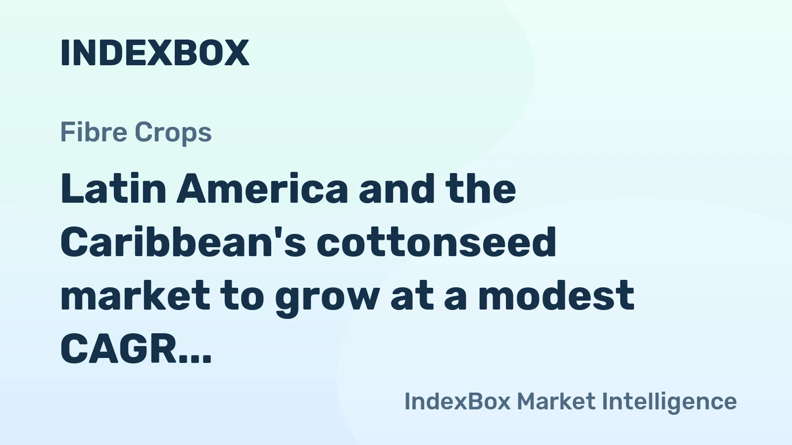 Latin America and the Caribbean's cottonseed market to grow at a modest CAGR of +0.8% through 2035, reaching 5.2M tons, driven by sustained regional demand.
