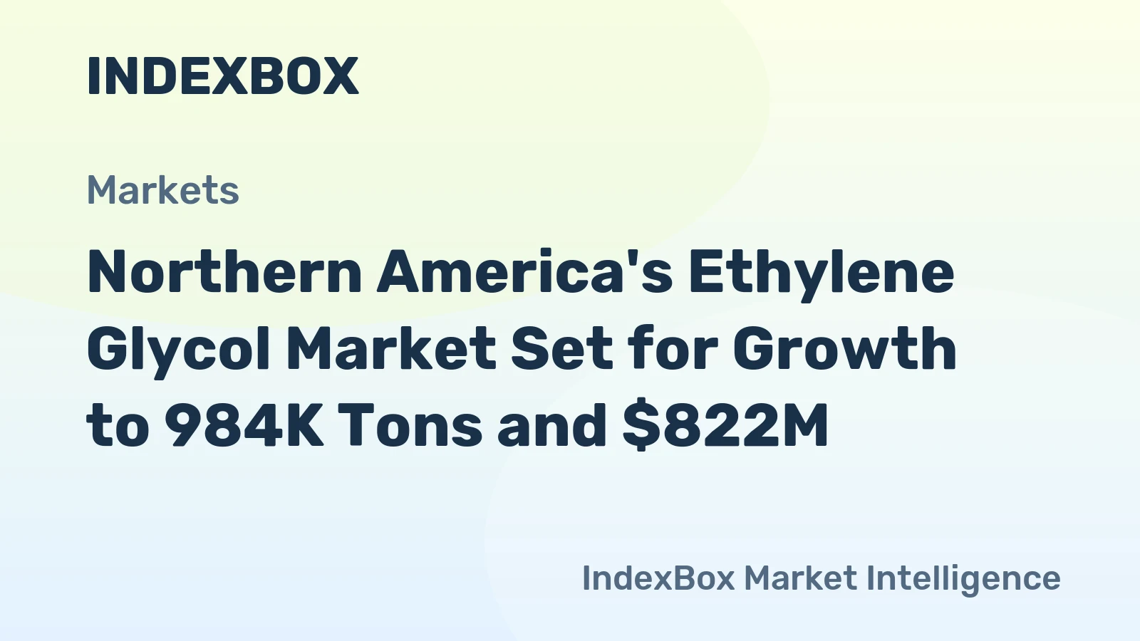 Northern America's Ethylene Glycol Market Set for Growth to 984K Tons and $822M