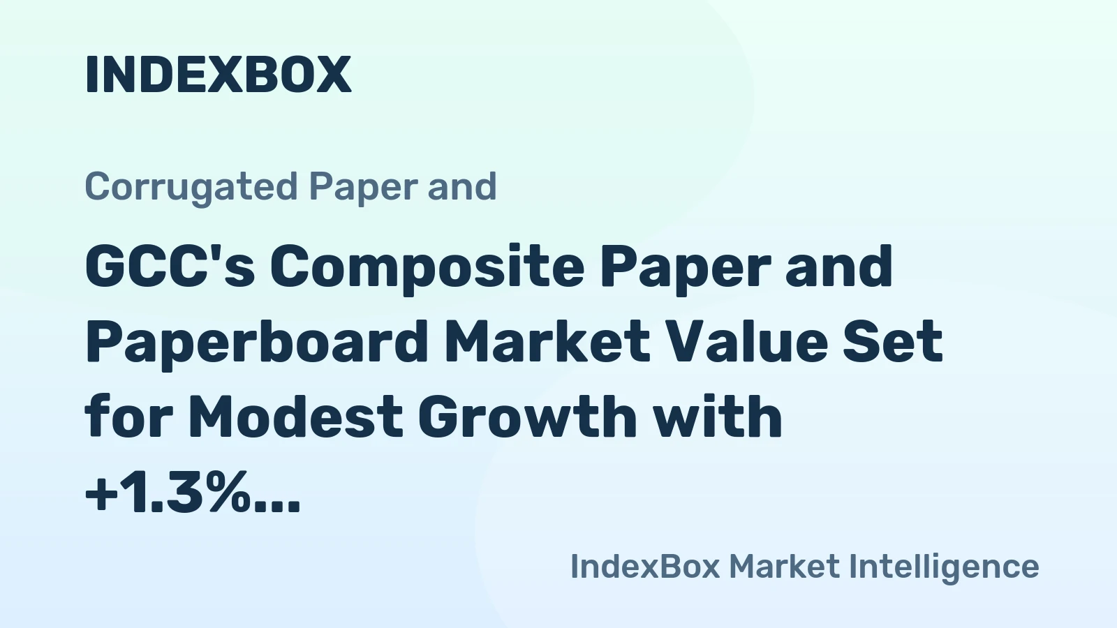 GCC's Composite Paper and Paperboard Market Value Set for Modest Growth with +1.3% CAGR Through 2035