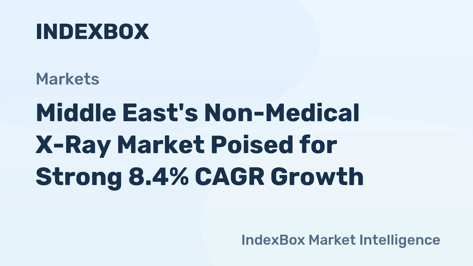 Middle East's Non-Medical X-Ray Market Poised for Strong 8.4% CAGR Growth