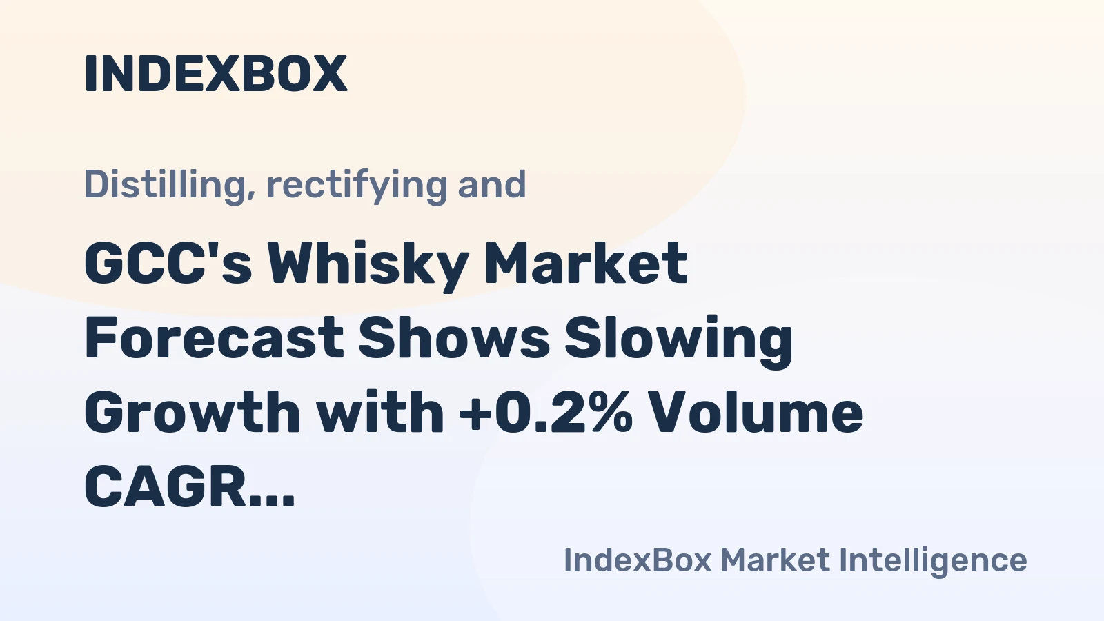 GCC's Whisky Market Forecast Shows Slowing Growth with +0.2% Volume CAGR Through 2035